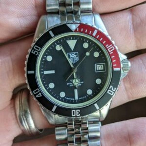 Vintage Men's Tag Heuer 980.013N Professional Unique Coke Bezel ...