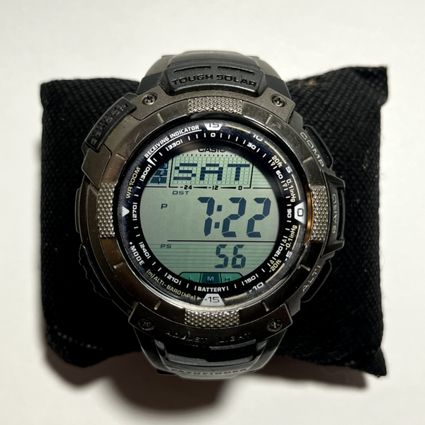 Casio Titanium Solar PAW-1100T Pathfinder Wave Ceptor 51 mm altimetro ...
