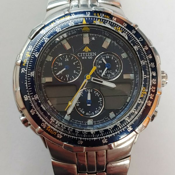 Citizen Promaster NaviHawk World Time C390 Stainless Steel - Original ...