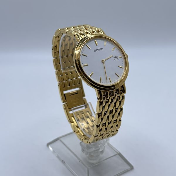 Seiko Vintage Quartz Menâ s Watch - V739 0A59 - Gold Tone - Working - Free UK P&P | WatchCharts ...
