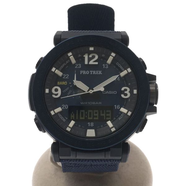 [Used] CASIO Solar watch PROTREK/Digiana/Nylon/NVY/NVY [Clothing goods ...