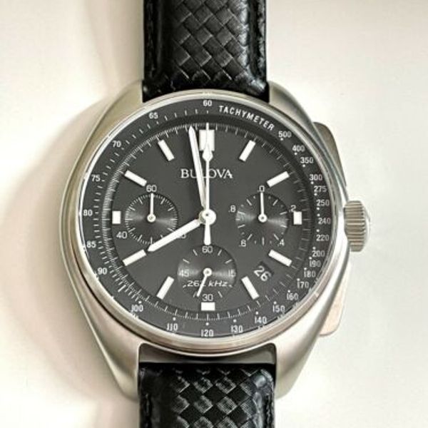Used Bulova 96B251 Moon Apollo Lunar Pilot Chronograph Watch w/ NATO ...