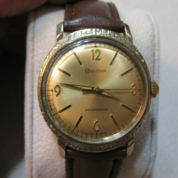 Bulova 17 Jewel 10k RGP M7 Windup Textured Bezel Wristwatch | WatchCharts