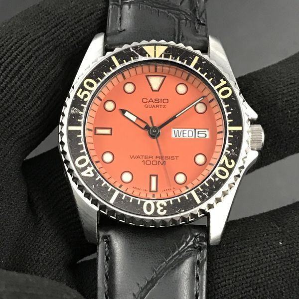 [WTS] Rare!!! Vintage Casio MQ-550 (Orange Dial ????) Sports Diver 100M ...