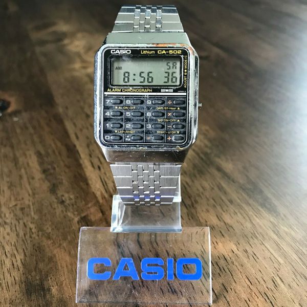 RARE Vintage 1984 Casio CA-502 Digital Calculator Watch Made in Japan ...