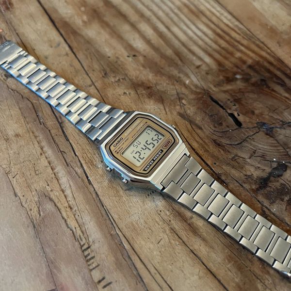 Casio A158WEA-9CF Men's Silver Classic Digital Bracelet Watch | WatchCharts Marketplace