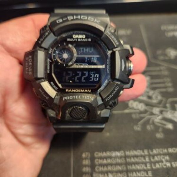 Casio G-Shock Master of G Rangeman 53mm Black Resin Case with Black ...