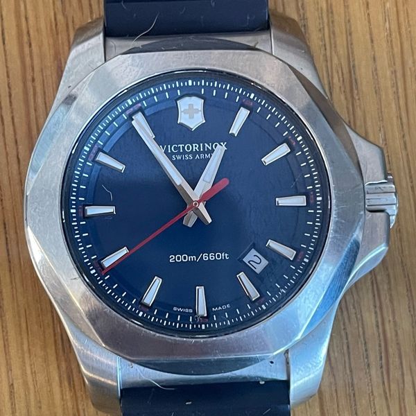 Victorinox INOX Men's Quartz Swiss Army Watch 43mm Case, 200M Sapphire ...