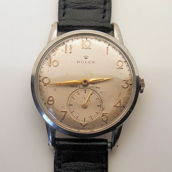 Vintage Rolex 3882 Shock Resisting 17 Jewel Manual Wind Stainless Steel ...