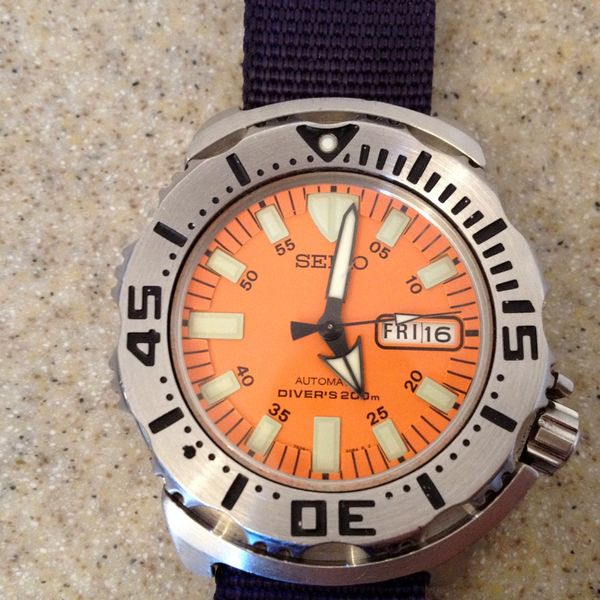 Seiko Orange Monster, beater SOLD | WatchCharts
