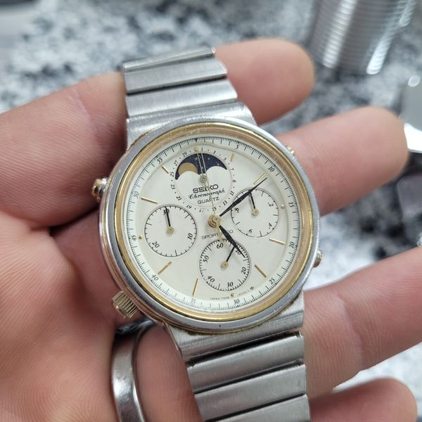 VINTAGE SEIKO 7A48-5000 MOON PHASE CHRONOGRAPH WATCH | WatchCharts ...