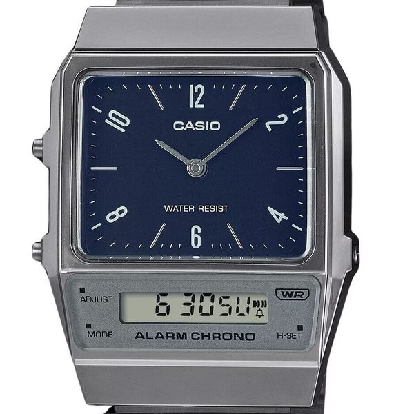 Casio Vintage Analog-Digital Alarm Chrono Dual Time AQ-800EB-2A Unisex ...