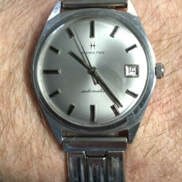 Vintage 1960s Hamilton Dateline A-580 SS Automatic Watch 694A Runs ...