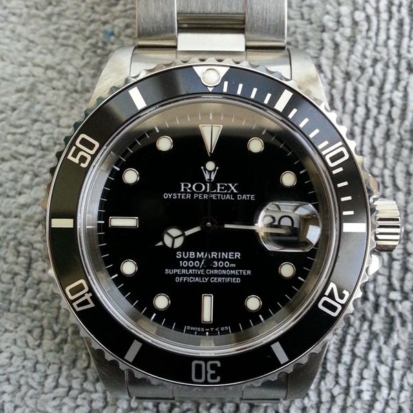 FS: "Mint"16610 "U" serial Tritium marker Submariner with all original ...