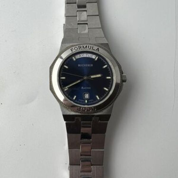 Bucherer Formula 2000 Racing Women’s Blue Dial Stainless Steel Date ...