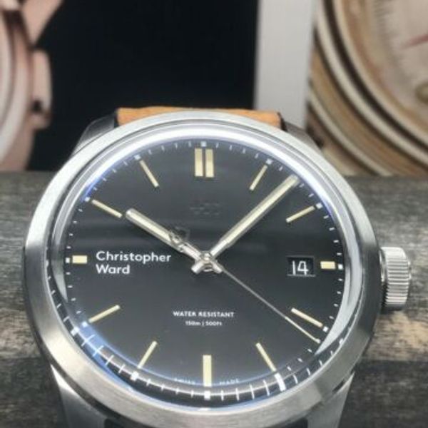 Christopher Ward C65 Trident Vintage MK II Swiss Automatic 38mm Black ...