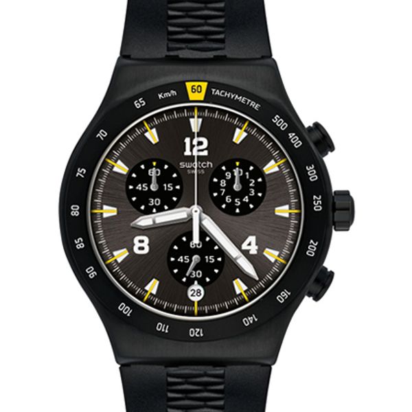 Swatch watch SWATCH men's watch IRONY CHRONO CHRONONERO YVB405 [easy ...