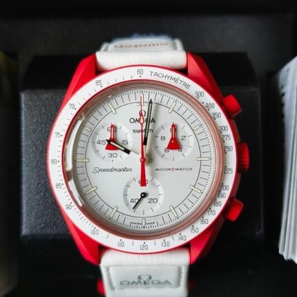 New OMEGA x Swatch MoonSwatch Mission To MARS Watch -With Box #7 ...