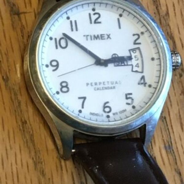 Timex Perpetual Calendar Watch Indiglo 1854. Used | WatchCharts Marketplace