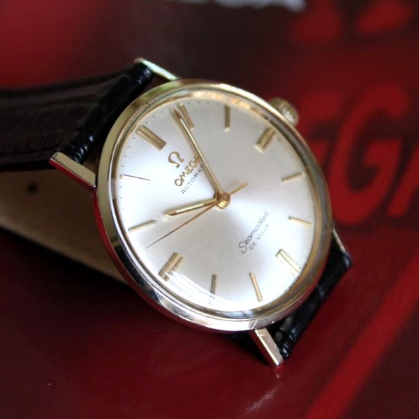 VINTAGE 60'S OMEGA SEAMASTER DEVILLE 14K GOLD FILLED AUTOMATIC MENS ...