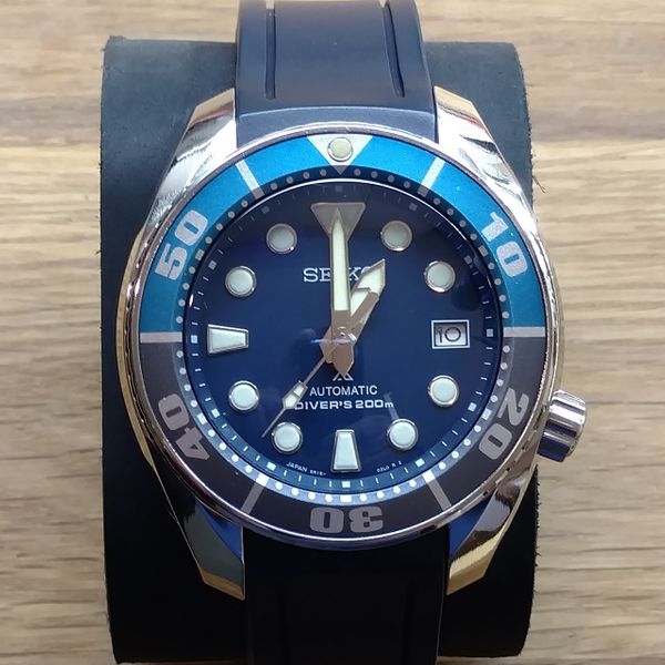 SOLD *** FS - Seiko Sumo Blue SBDC033 w/ sapphire on Crafter Blue ...