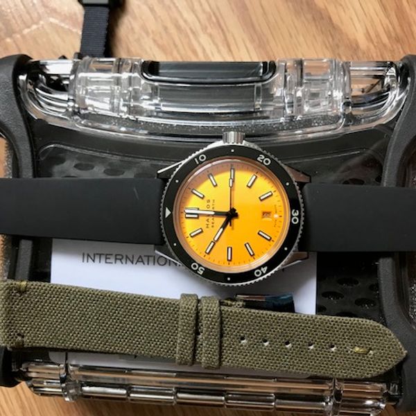 FS: LNIB Halios Gen 2 Seaforth Yellow Dial with Sapphire Bezel ...