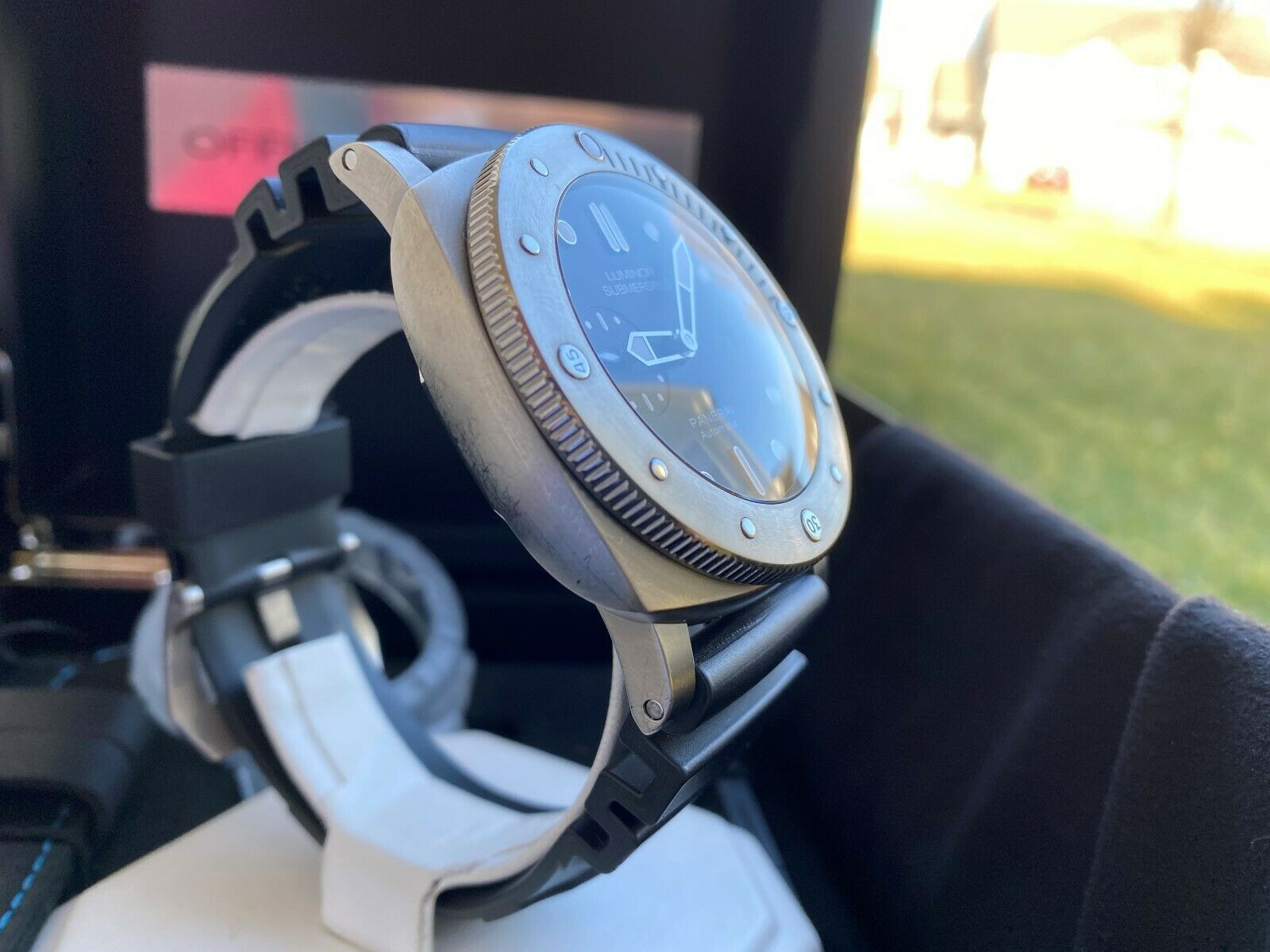 Panerai PAM01305 PAM 1305 Luminor 1950 Submersible Titanium Watch in ...