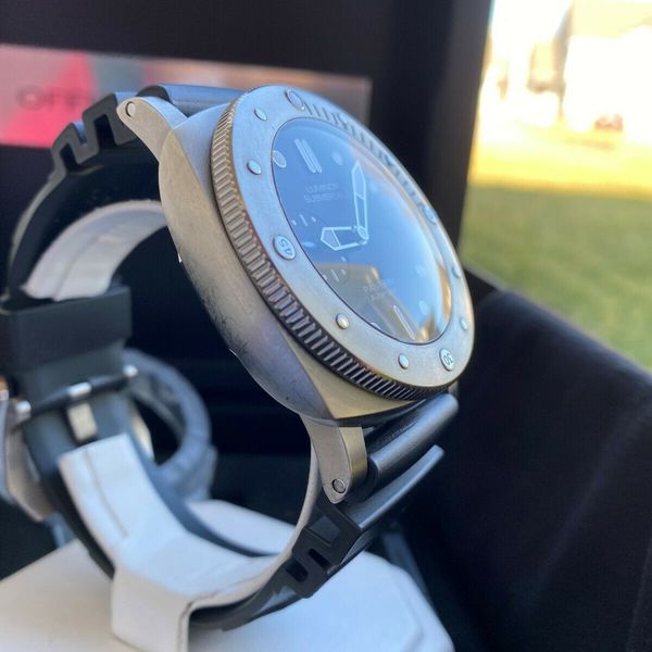 Panerai PAM01305 PAM 1305 Luminor 1950 Submersible Titanium Watch in ...