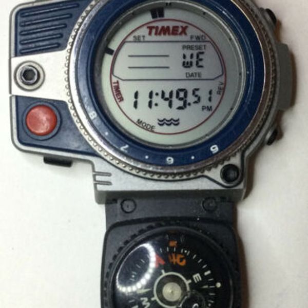 Vintage Timex High Tide International Code Chronograph EUC 100% ...