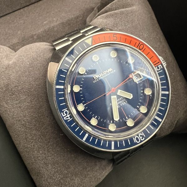 Bulova Devil Diver 44mm Silver Stainless Steel Case-Men's Oceanographer ...