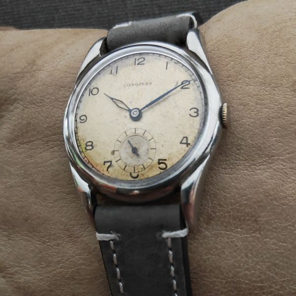 RARE!! LONGINES WWII 40's MILITARY cal.12.68Z VINTAGE 15J RARE SWISS ...