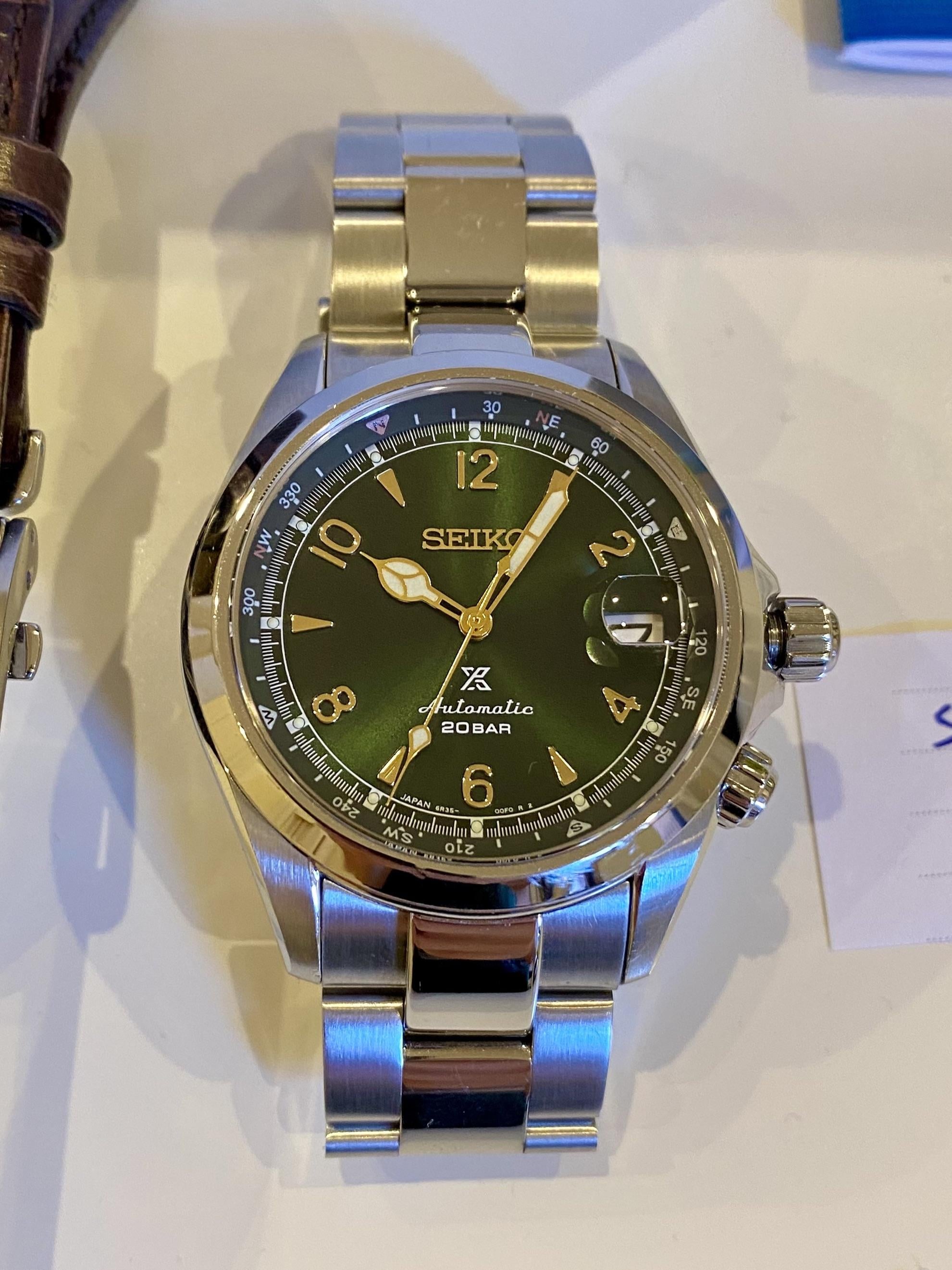 [WTS] Seiko Alpinist SPB121 on Strapcode bracelet | WatchCharts Marketplace