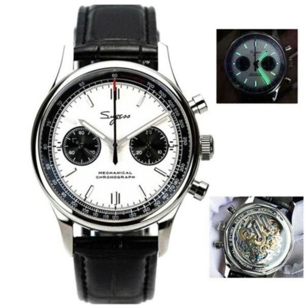 Seagull 1963 Chronograph Panda 40mm Sapphire Luminous Hand Winding ...