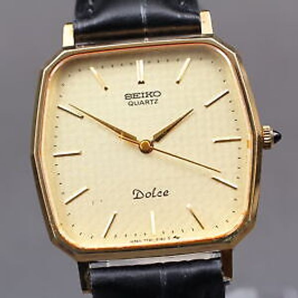 [Exc+5] Vintage Seiko Dolce 7731-5120 Gold Square Men's Quartz Watch From JAPAN | WatchCharts ...