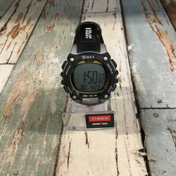 Men's Timex Ironman Black Resin Digital Watch T5E231 9J | WatchCharts ...