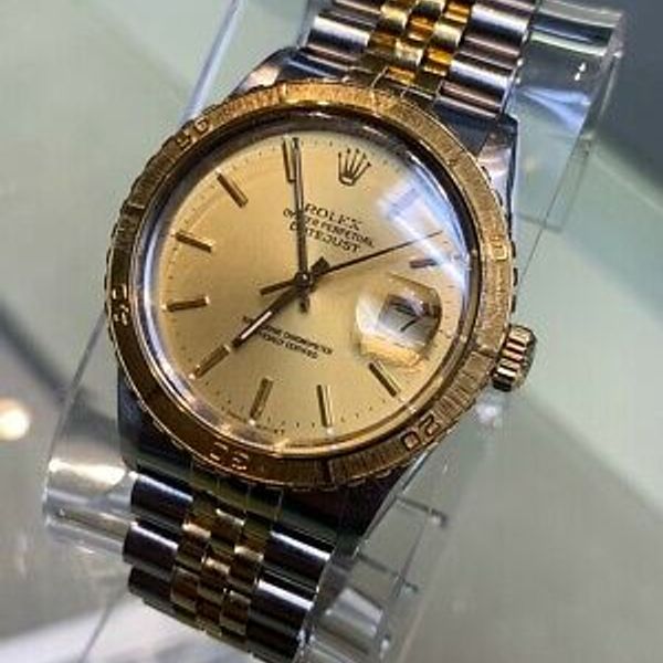 ROLEX OYSTER TURN-O-GRAPH AUTOMATIC REF. 16253 18Kt. GOLD & STEEL WR ...