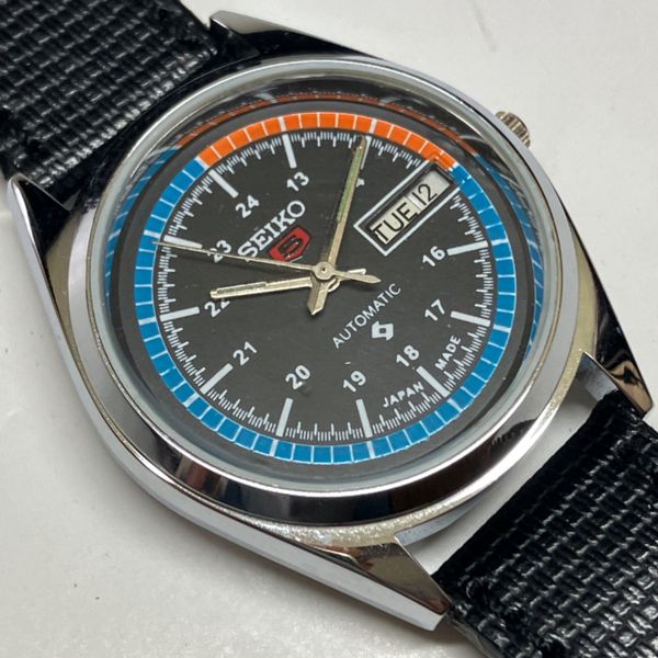 Seiko 5 Automatic Pepsi wrist watch, day date, working, Steel, Ref ...