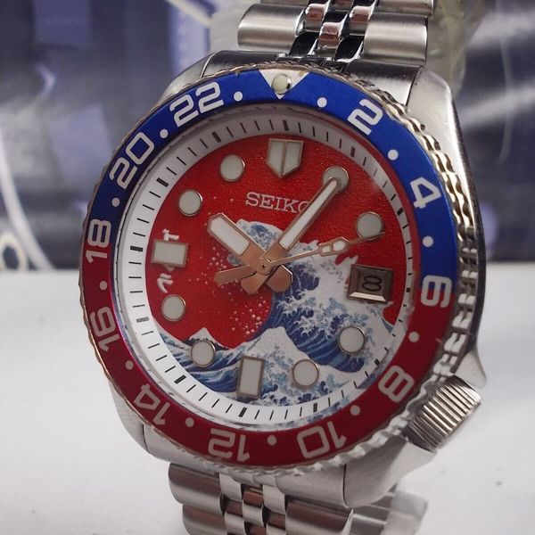 SEIKO 150M DIVERS DATE AUTOMATIC MENS WATCH 7002-7000 'RED GODZILLA ...