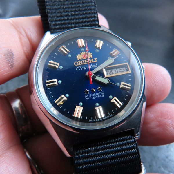 All Steel Japan Orient Three Star Daydate Automatic Men Watch ...