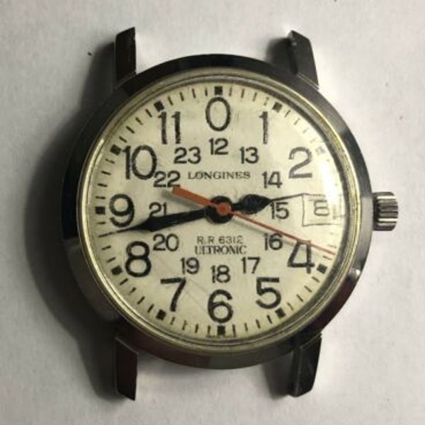 Vintage Longines Ultronic RR Railroad 6312 Watch For Parts/Repair ...