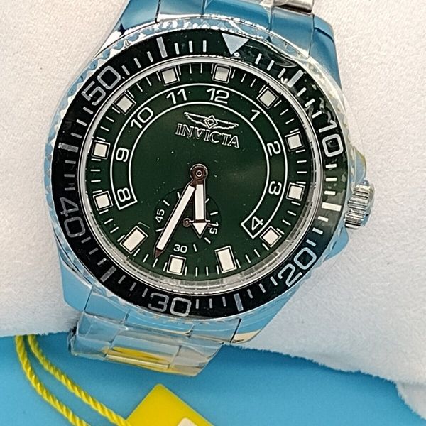 NEW Invicta Pro Diver Men's Watch Green Dial - 44mm, Steel 47126 ...