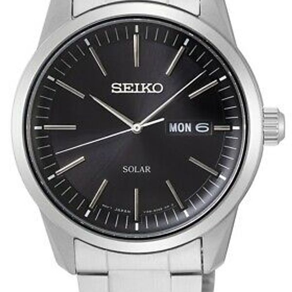 Seiko Gents Solar Powered Dress Watch SNE527P1 NEW | WatchCharts