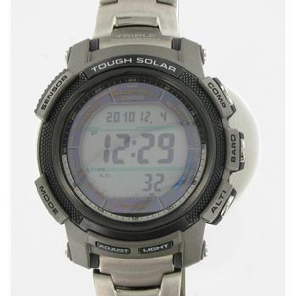FS: Casio PAW2000T-7CR Pathfinder Digital Multi-Function Titanium ...