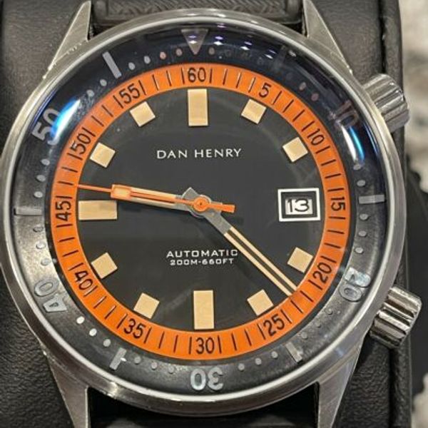 SOLD OUT DAN HENRY 1970 Automatic Diver LIMITED EDITION 44mm watch ...