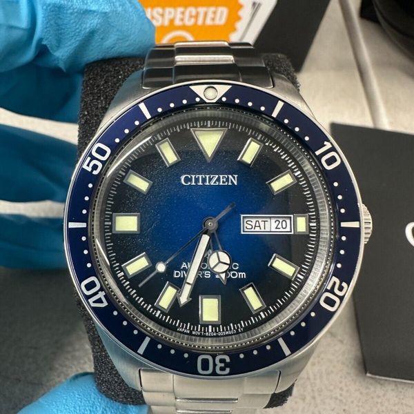 Citizen Promaster Automatic Blue Textured Dial Men's Diver Watch NY0129 ...