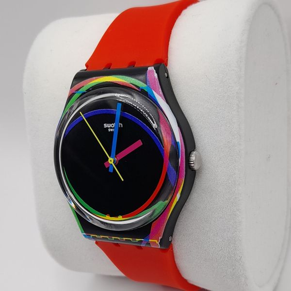 Swatch Watch Red Shore GB333 with new strap fitted and new battery ...