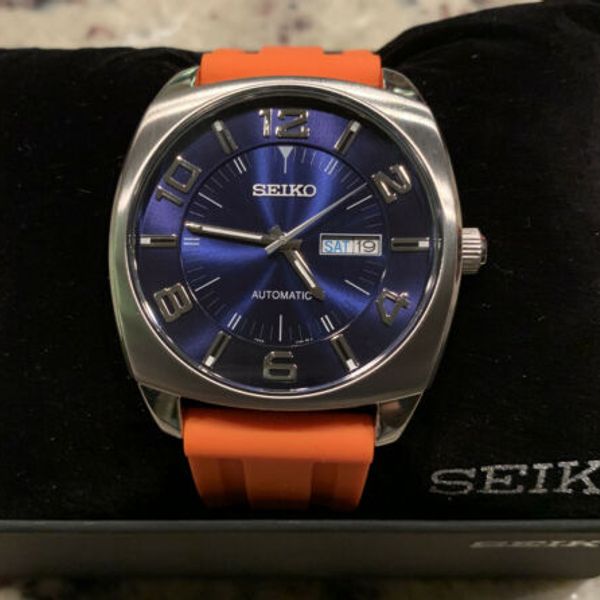 Seiko Recraft Blue Men's Automatic Watch - SNKN37 | WatchCharts