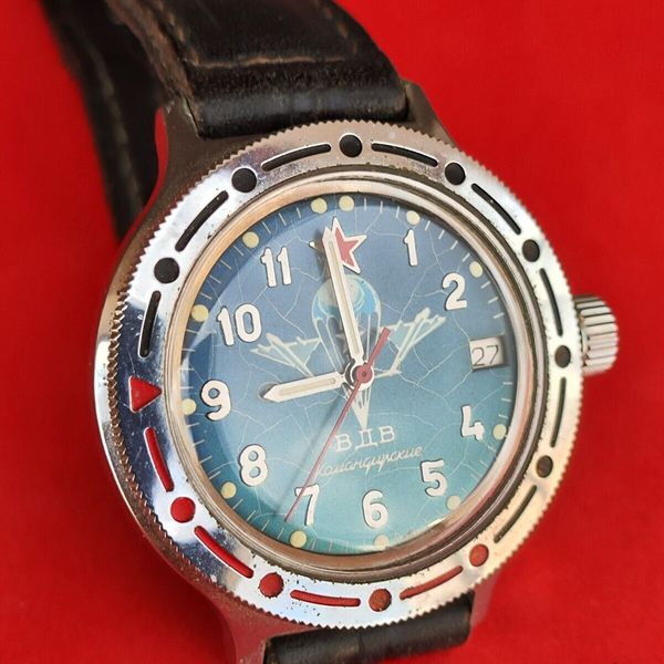 Vintage VOSTOK Amphibia Cal 2416 Soviet Mens Automatic Watch _3549 ...