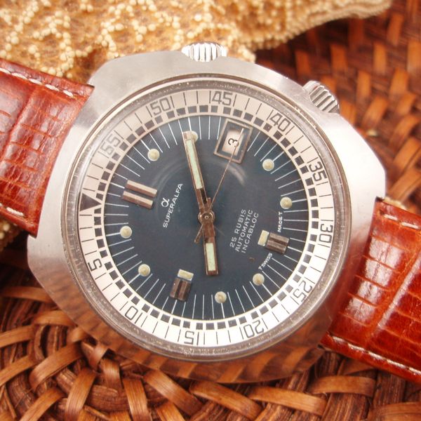 Vintage super alfa diver super-compressor extra large $500 | WatchCharts