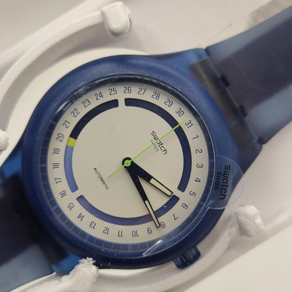 Swatch Sistem51 Hodinkee Stoplight Automatic Watch Neon Remix 42mm ...